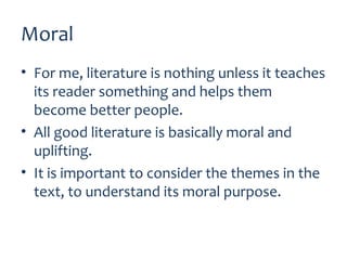 Introducing literary theory | PPT