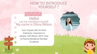 Introducing material like introduce yourself to the others | PPTX