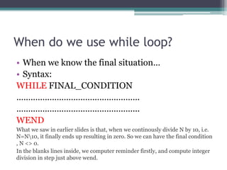 Introducing maths in qbasic | PPT