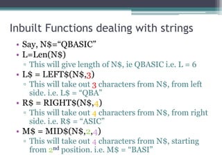 Introducing maths in qbasic | PPT