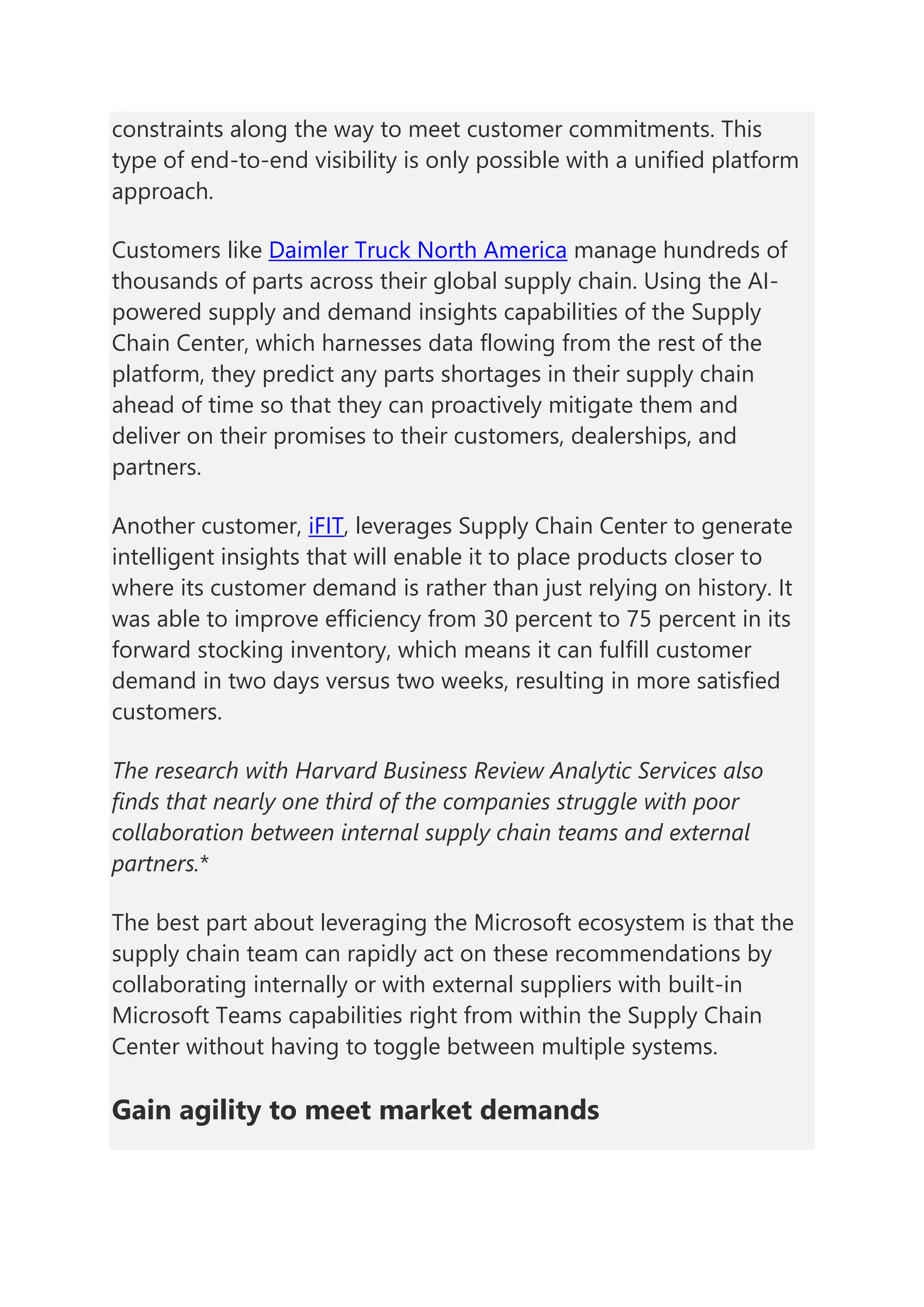 Introducing Microsoft Supply Chain Platform | PDF