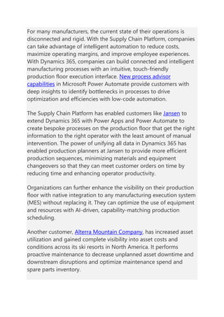 Introducing Microsoft Supply Chain Platform | PDF | Logistics | Business