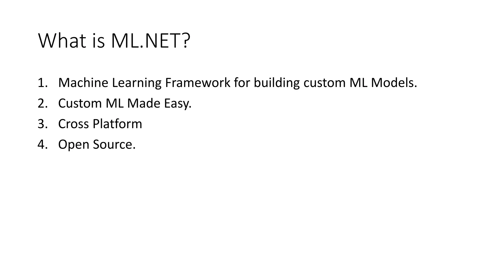 Introducing ML.NET For Absolute Beginners - Part 1 | PPTX | Computing | Technology & Computing
