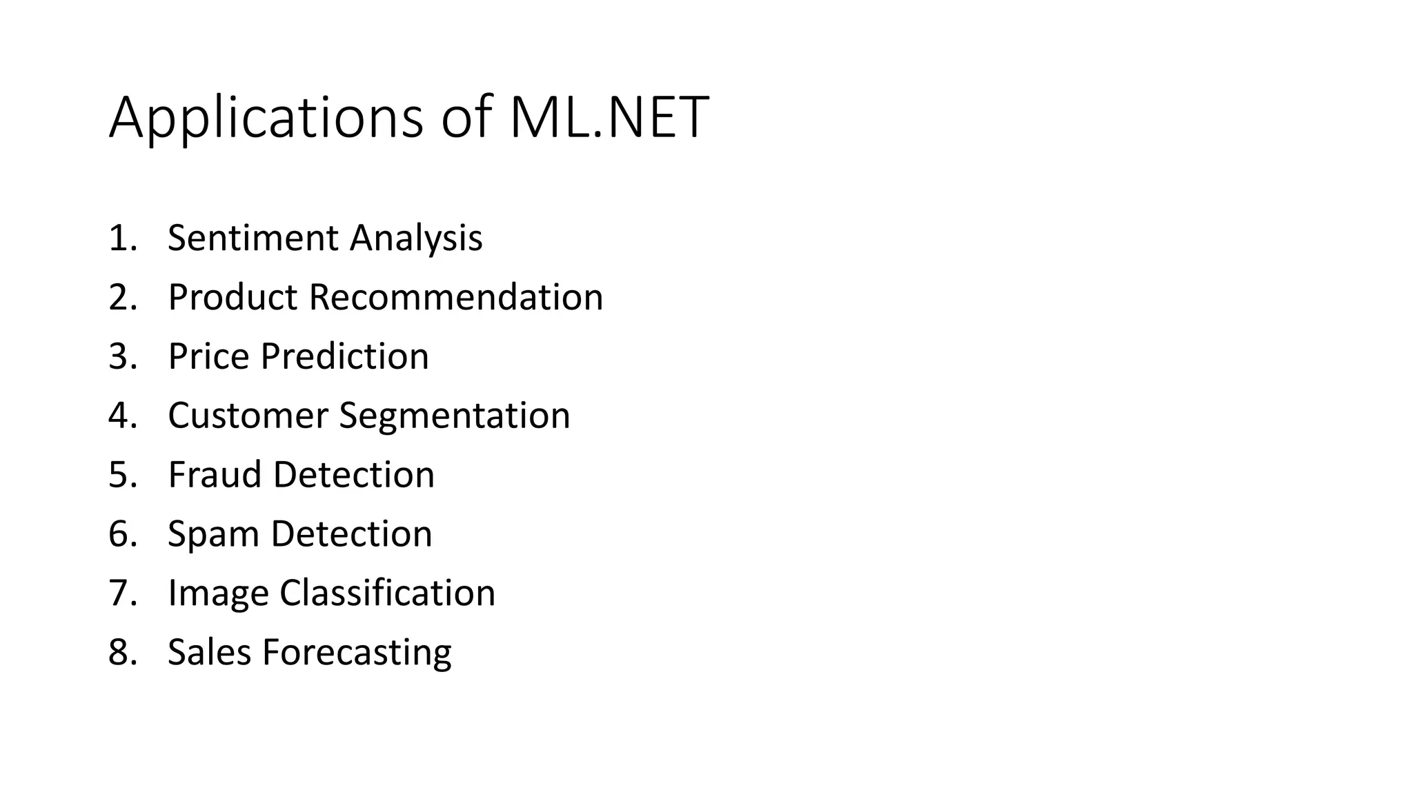 Introducing ML.NET For Absolute Beginners - Part 1 | PPTX | Computing | Technology & Computing