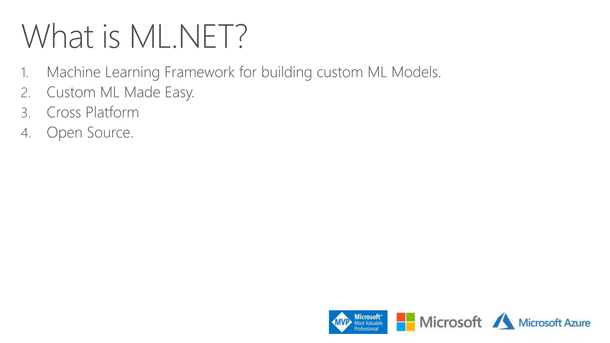 Ml.NET and Azure ML Studio | PPTX