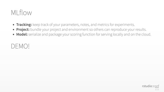Introducing MLflow for R | PPT