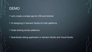 Introducing mono & xamarin | PPT