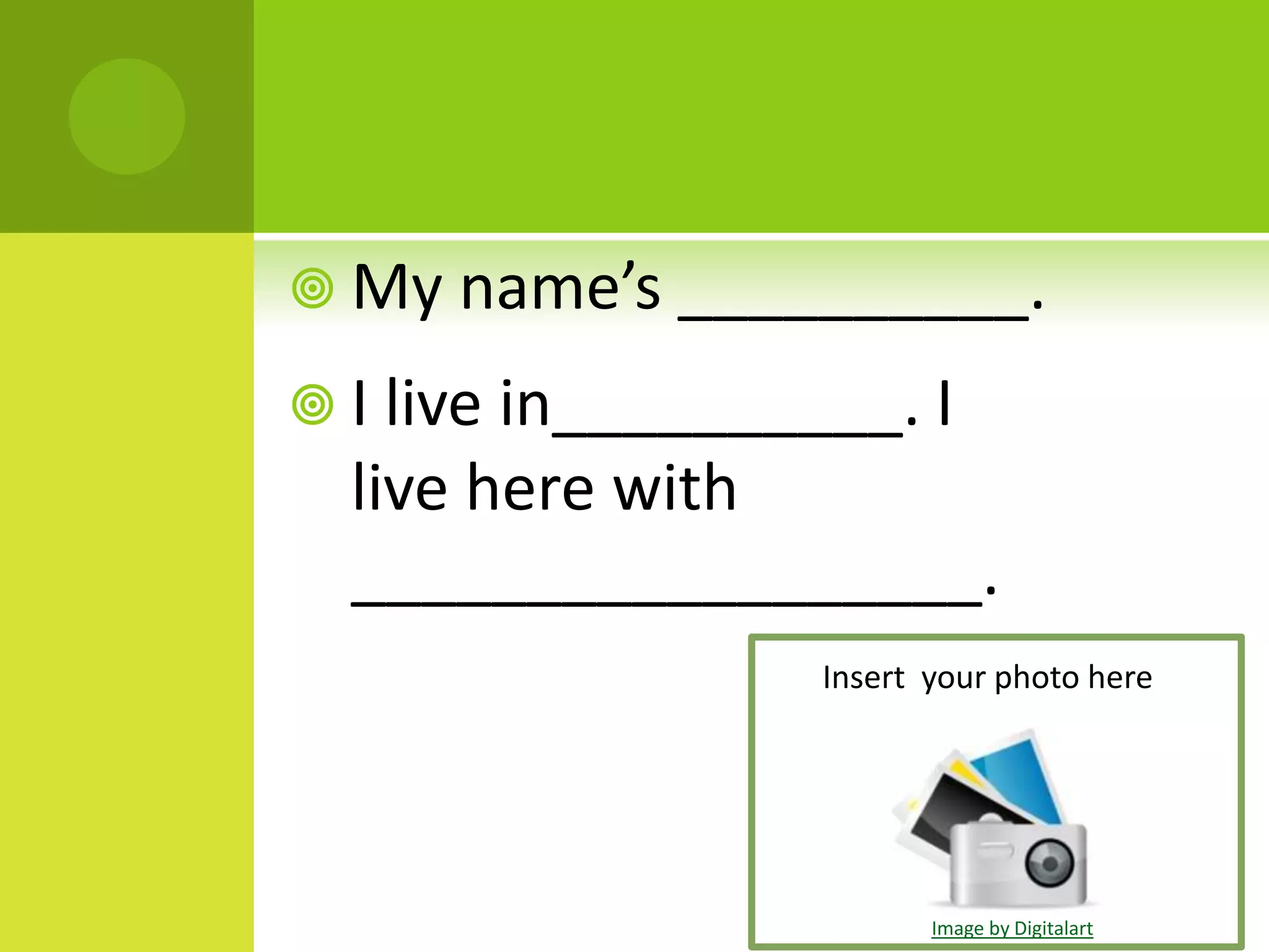 Introducing myself template | PPTX