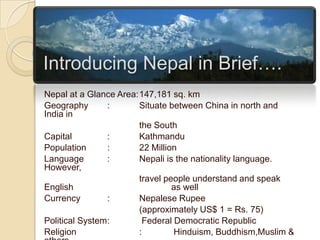 Introducing nepal in brief | PPSX