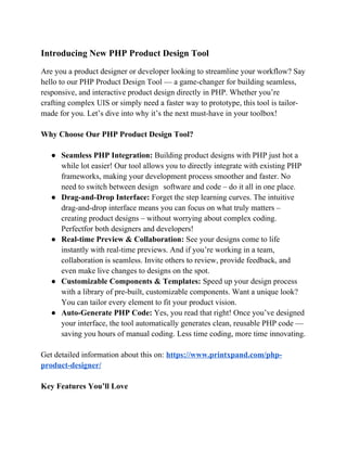 Introducing New PHP Product Design Tool.docx