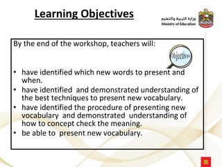 Introducing new vocabulary | PPT