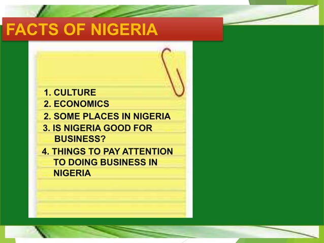 Introducing Nigeria to the Chinese Audience. okoye david ikechukwu | PPT