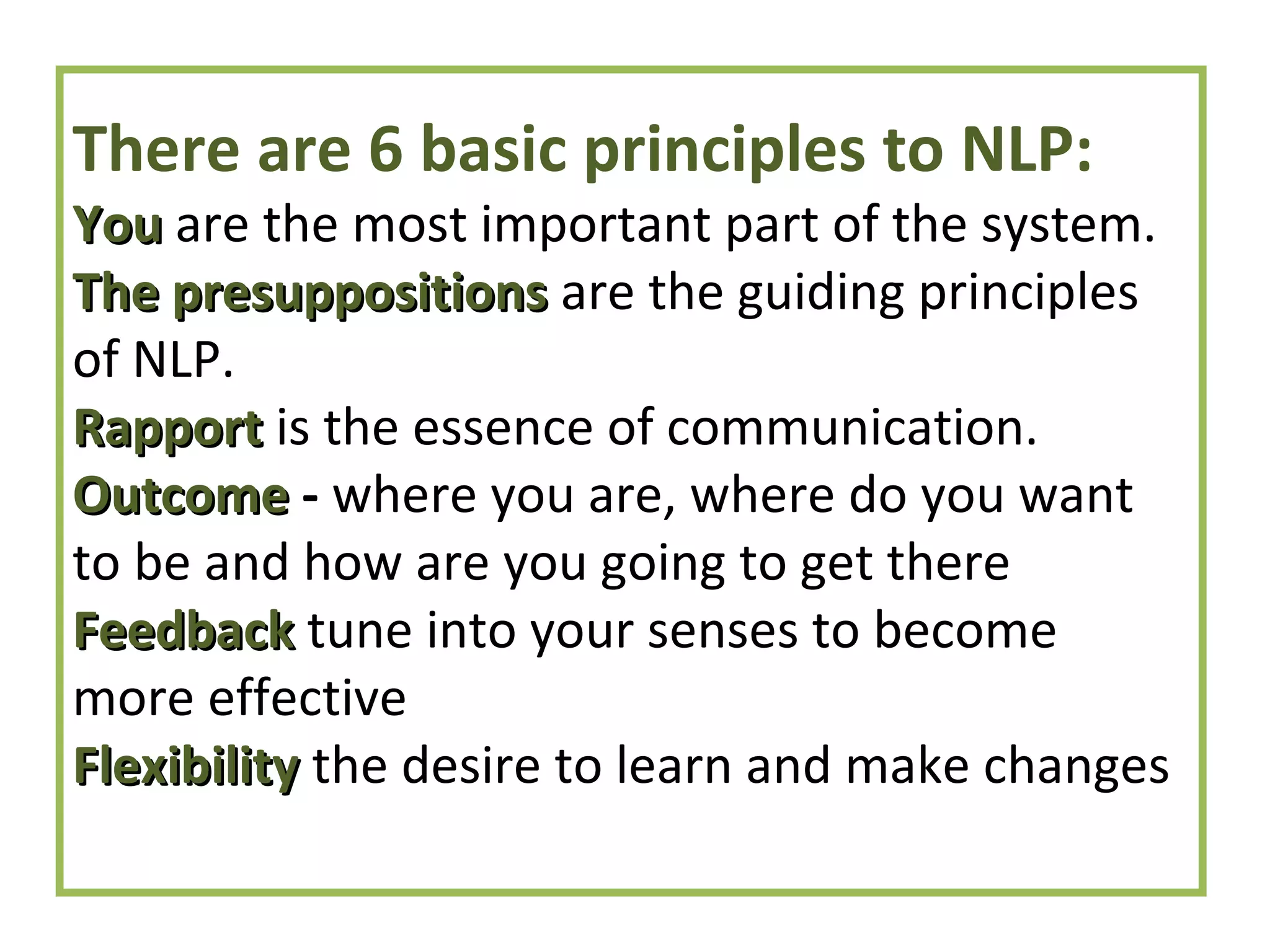 Introducing Nlp Neuro Linguistic Programming | PPT Introducing Nlp Neuro Linguistic Programming | PPT