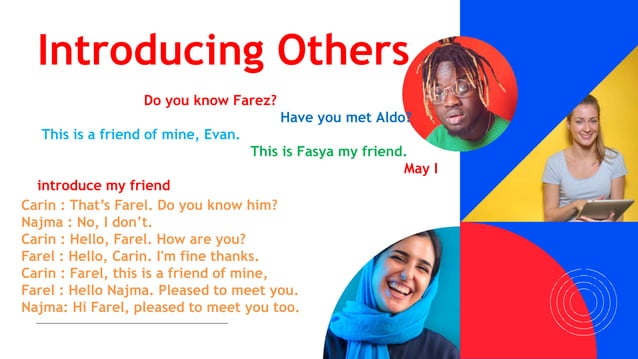 PPT of Introducing oneself and others | PPTX | Family and Relationships