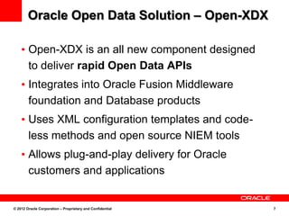 Introducing Open XDX Technology for Open Data API development | PPTX