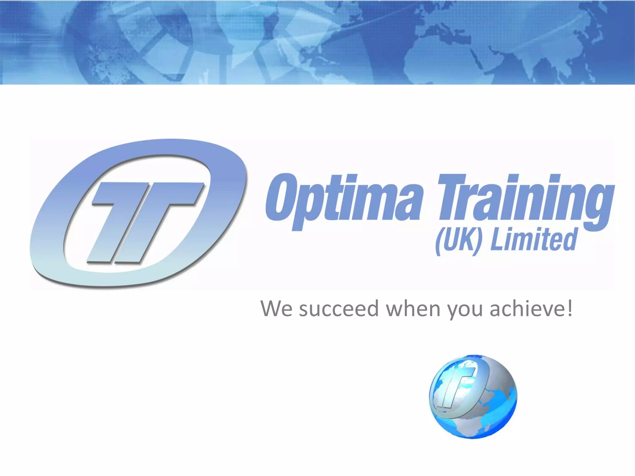 Introducing Optima Training | PPT