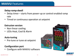 Packaging & Textile Temperature Controller, MAXVU | PPT