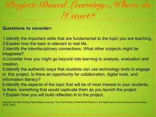 Introducing Project Based Learning | PPT