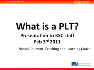 Introducing PLTS | PPT