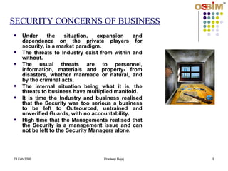 OSSIM-School of Security and Intelligence Management | PPT