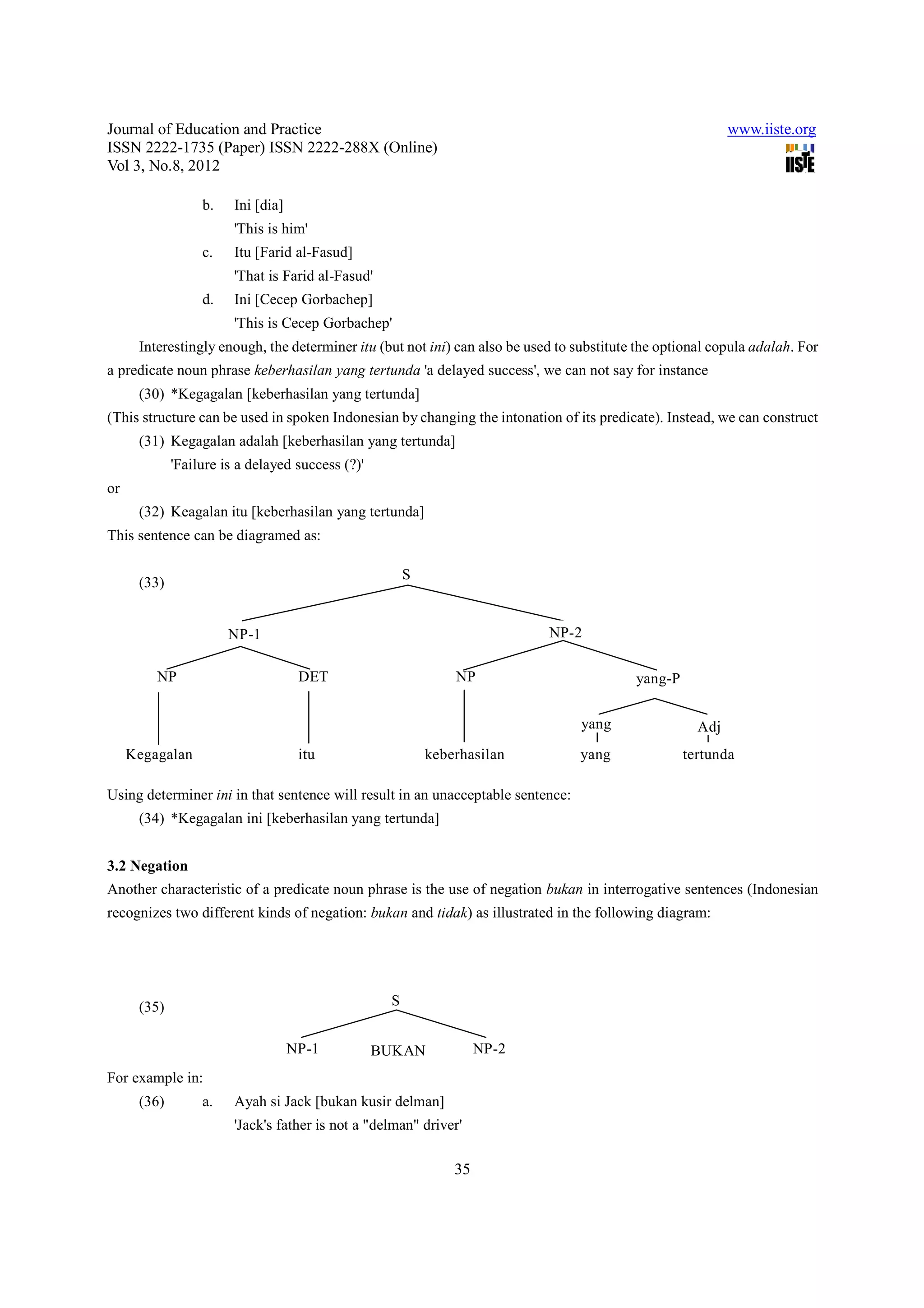Introducing predicate noun phrases in advanced ifl classes | PDF