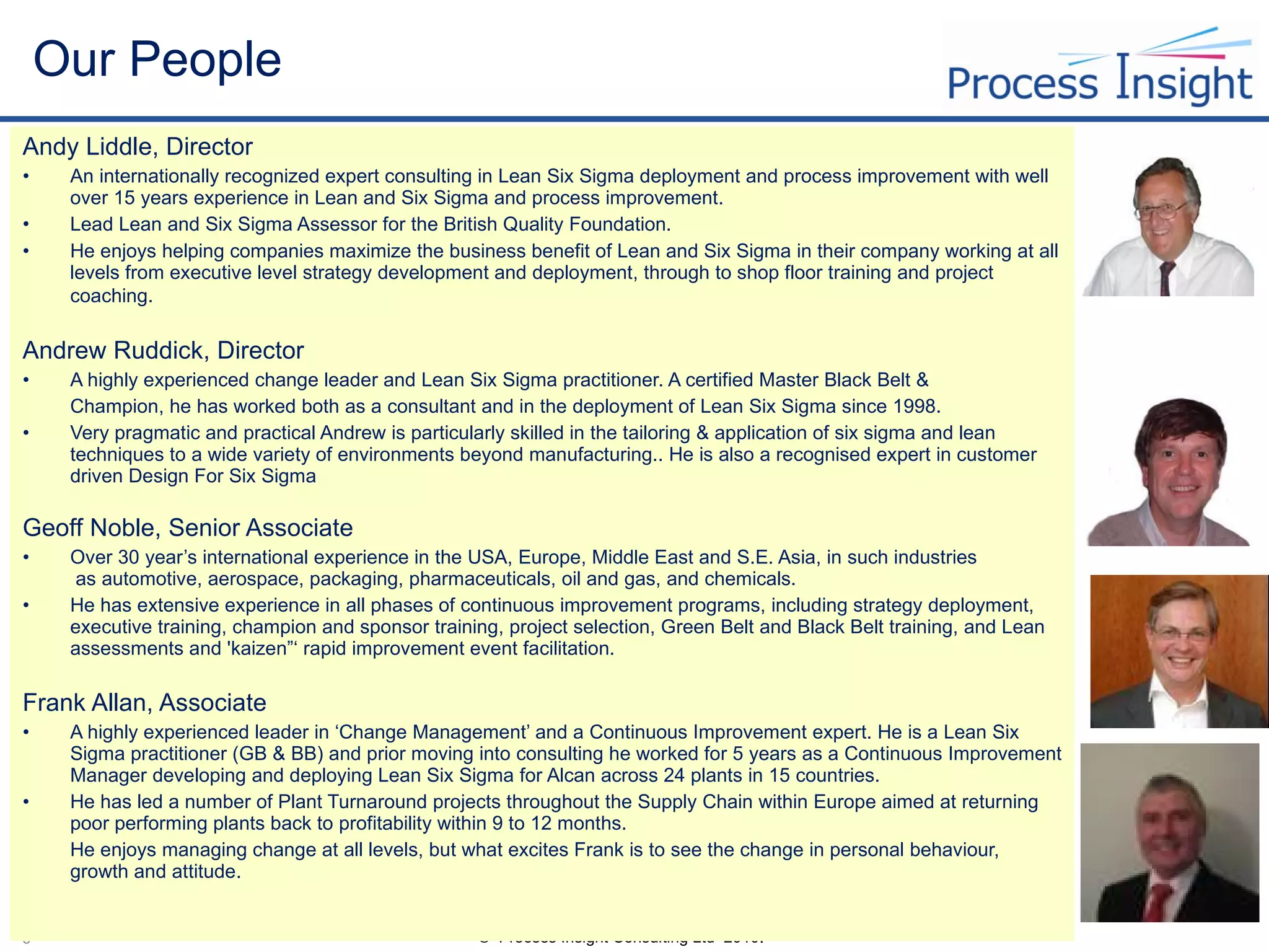 Introducing Process Insight Rev 8 Ppt