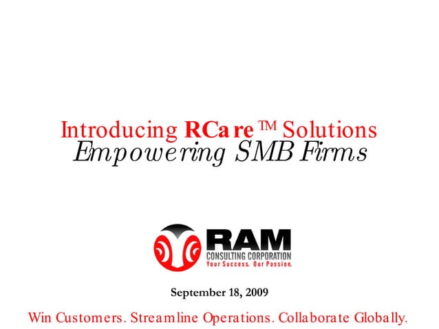 Introducing RCare Solutions | PPT