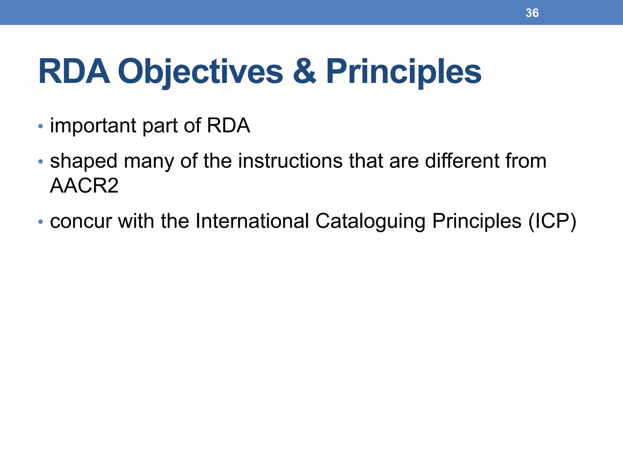 Introducing RDA | PPT