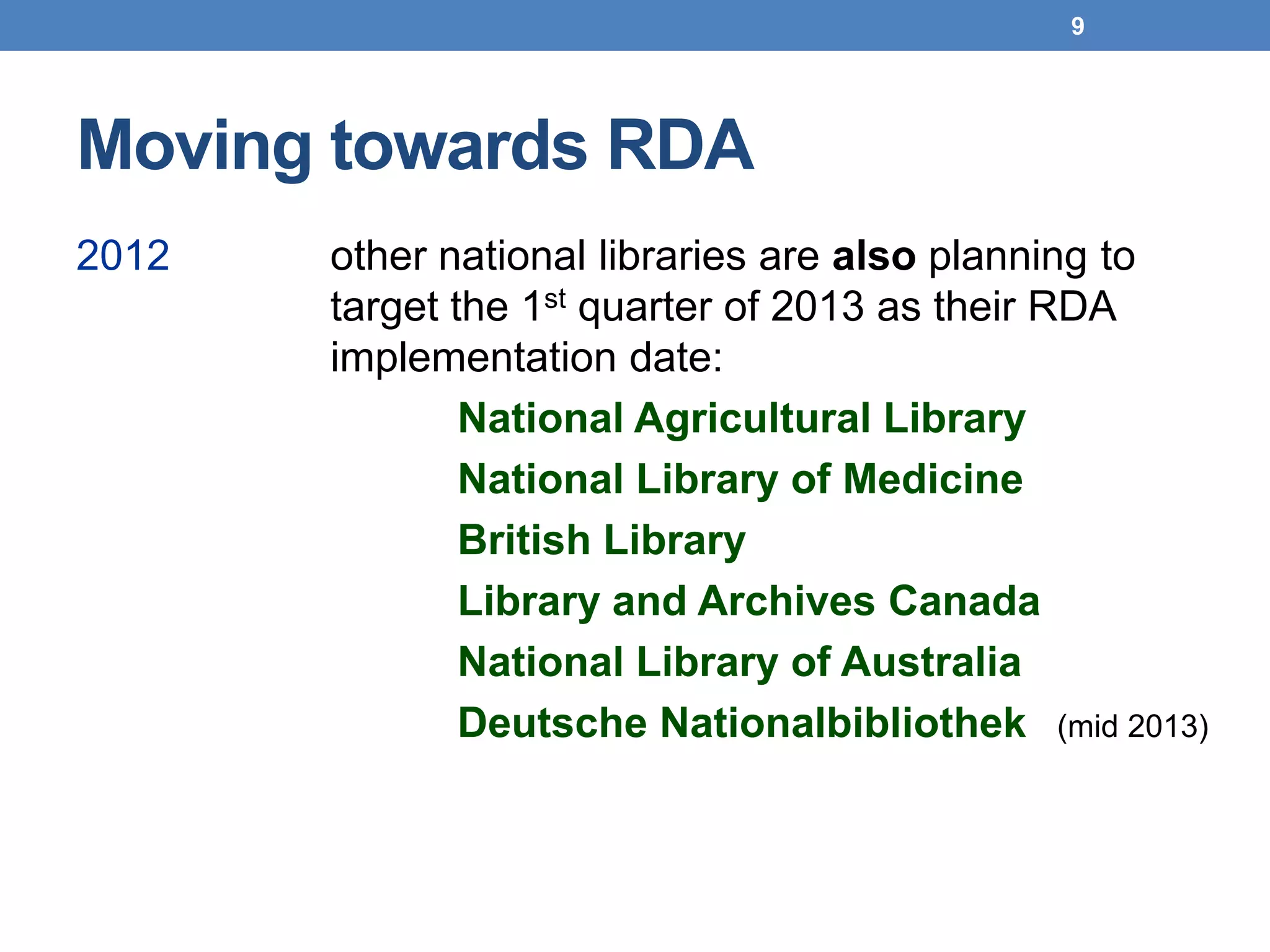 Introducing RDA | PPTX