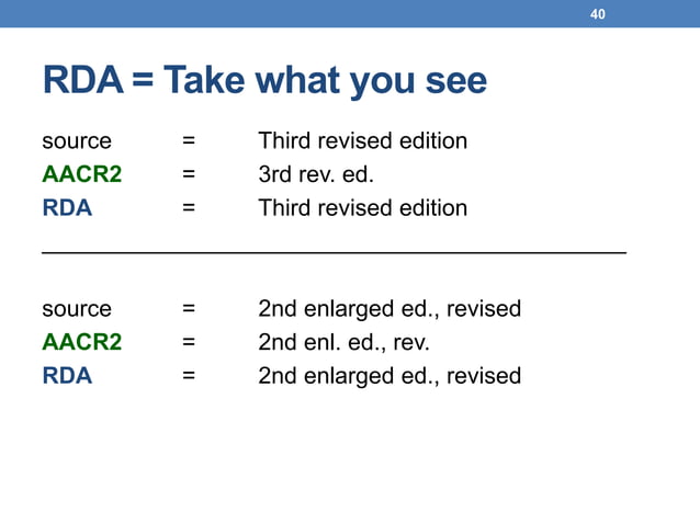 Introducing RDA | PPT