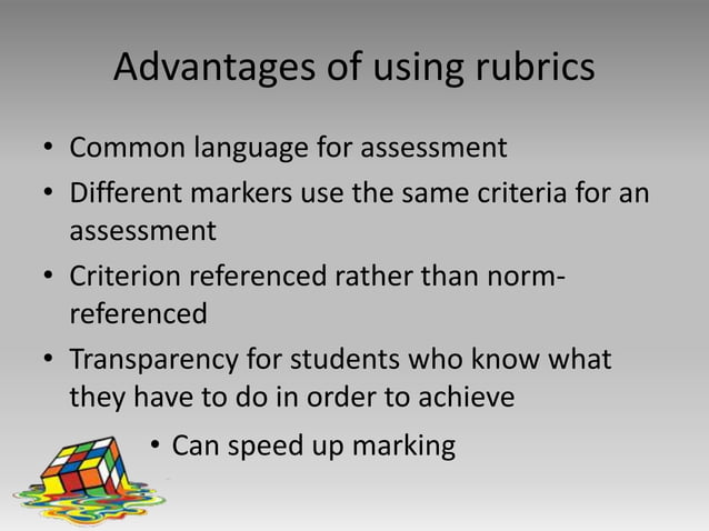 Introducing rubrics | PPT