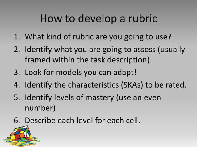 Introducing rubrics | PPT