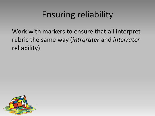 Introducing rubrics | PPT