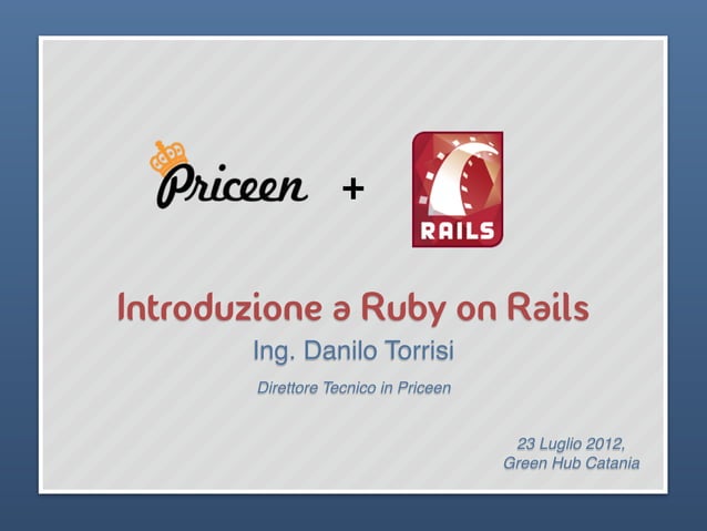 Introducing ruby on rails | PPT Introducing ruby on rails | PPT