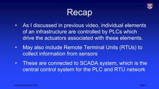 Introducing scada | PPTX | Computer Networking | Computing
