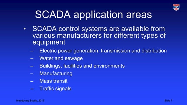 Introducing scada | PPTX | Computer Networking | Computing
