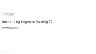 Introducing segment routing TE | PPT