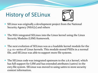 Introduction to SELinux Part-I | PDF