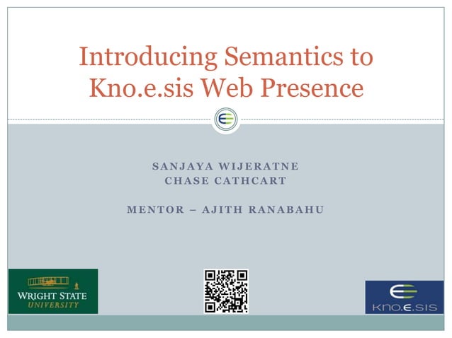 Introducing semantics to_knoesis_website | PPTX | Web Design and HTML | Internet