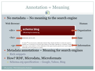 Introducing semantics to_knoesis_website | PPTX | Web Design and HTML ...
