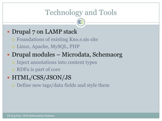 Introducing semantics to_knoesis_website | PPTX | Web Design and HTML | Internet