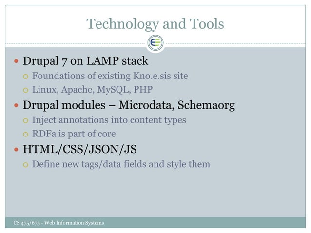 Introducing semantics to_knoesis_website | PPTX | Web Design and HTML | Internet