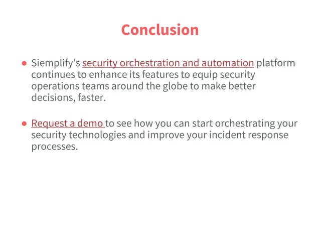Introducing Siemplify V4.25 - Security Orchestration, Automation And Response (SOAR) Platform ...