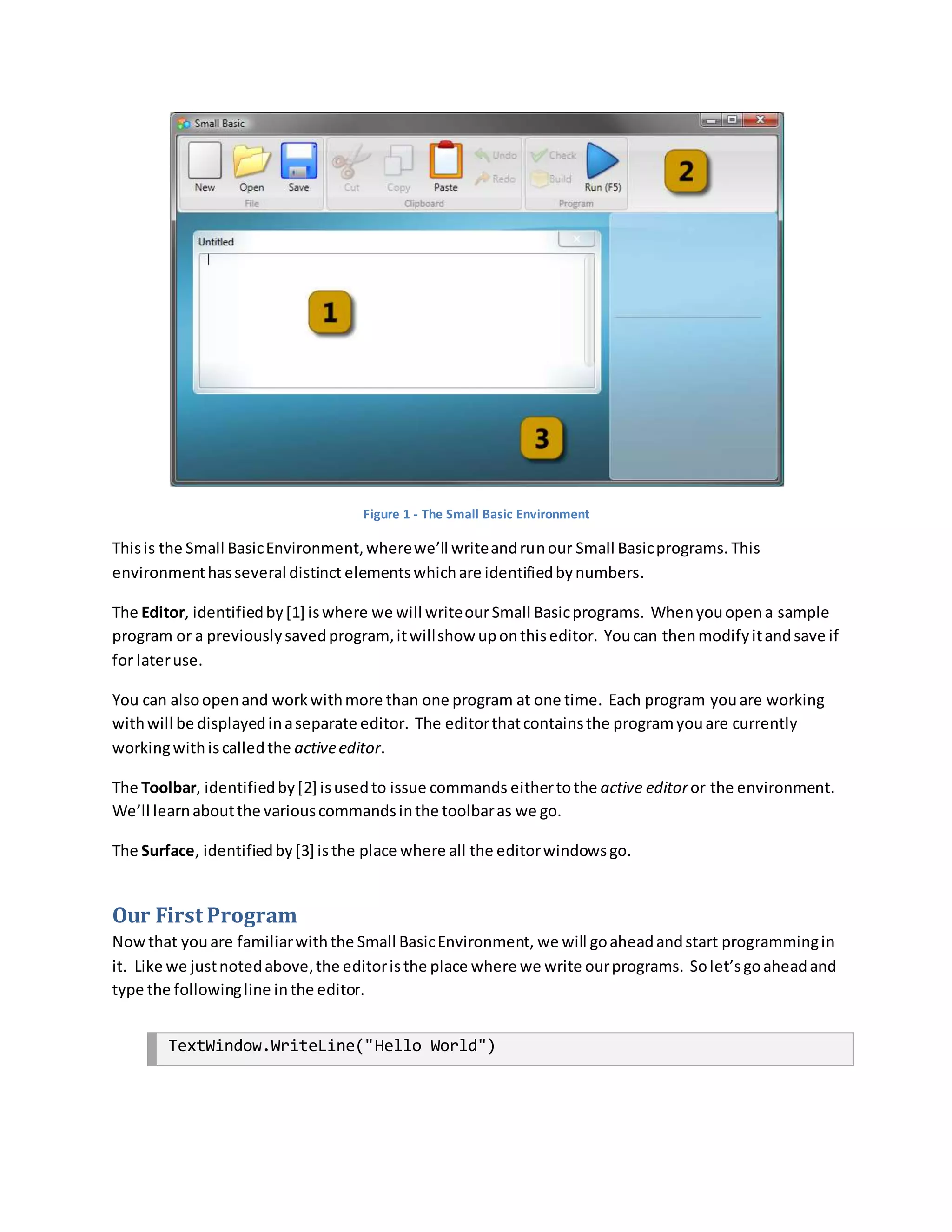Introducing small basic | DOCX