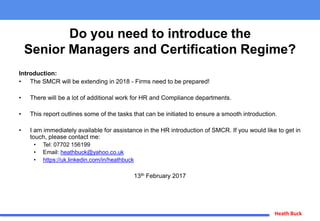 Introducing SMCR from an HR perspective | PPT