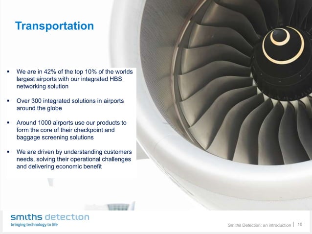 Introduction to Smiths Detection | PPTX | Air Travel | Travel Type