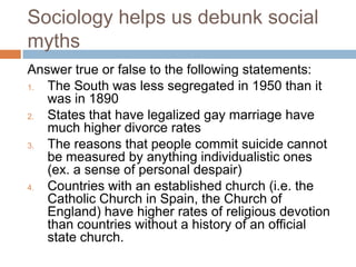 Introducing sociology | PPTX