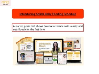Introducing Solids Baby Feeding Schedule | PPTX