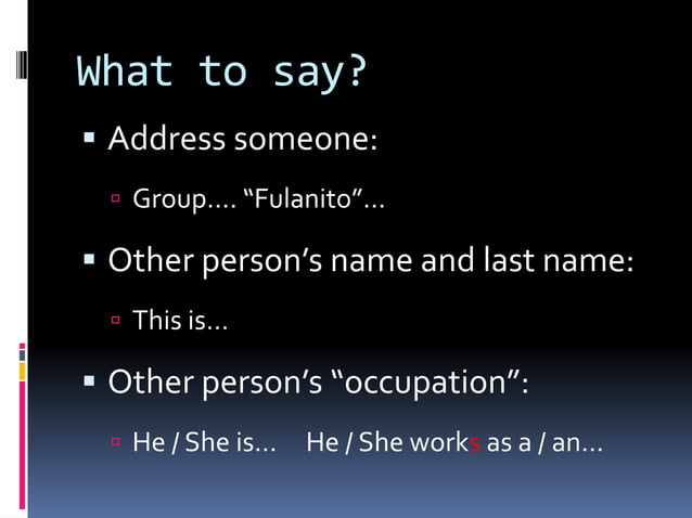 Introducing someone else | PPTX