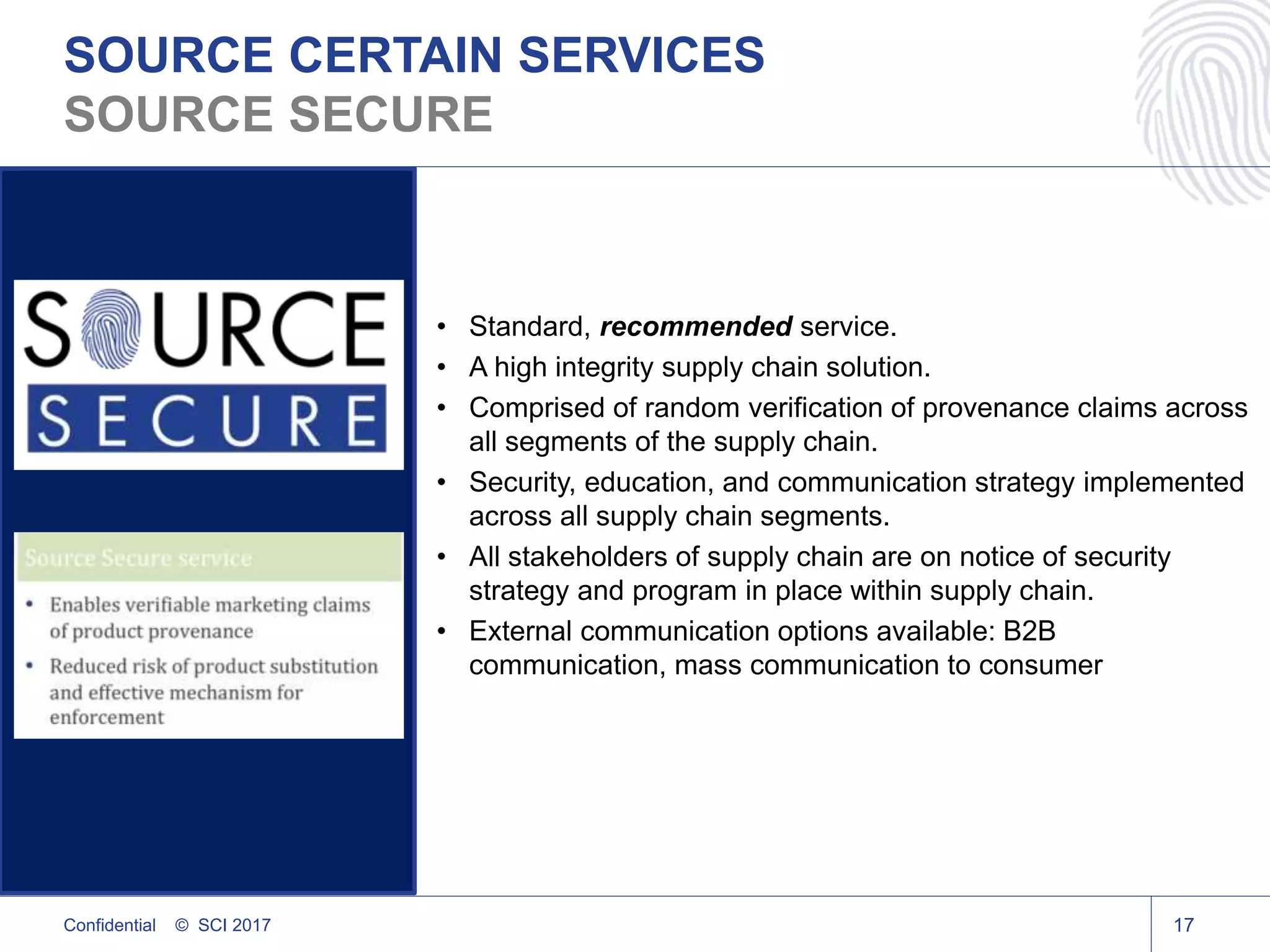 Introducing Source Certain - A Supply Chain Integrity and Security Solution for Cannabis (PrISM ...